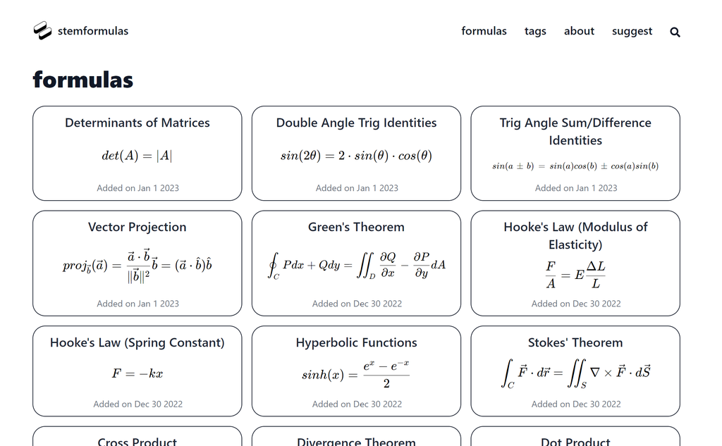stemformulas.com · Kevin Lin